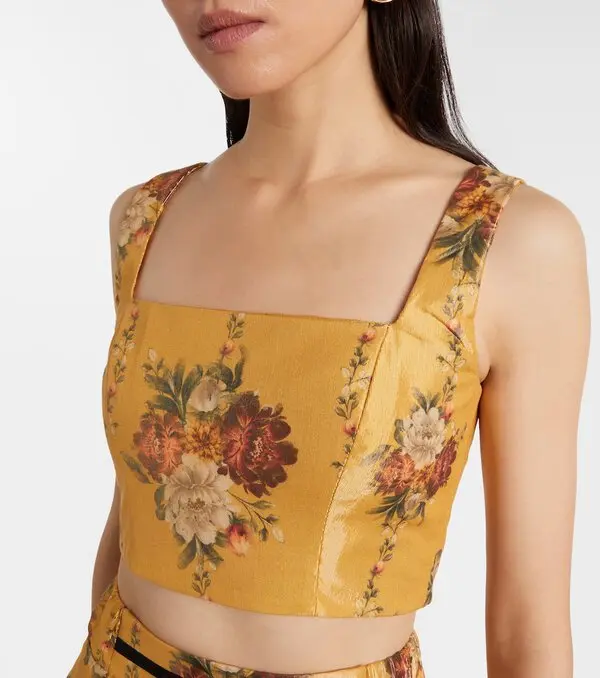 Agua Bendita Amanda Floral Crop Top