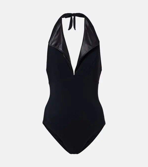 KARLA COLLETTO Emery Halterneck Swimsuit - Black