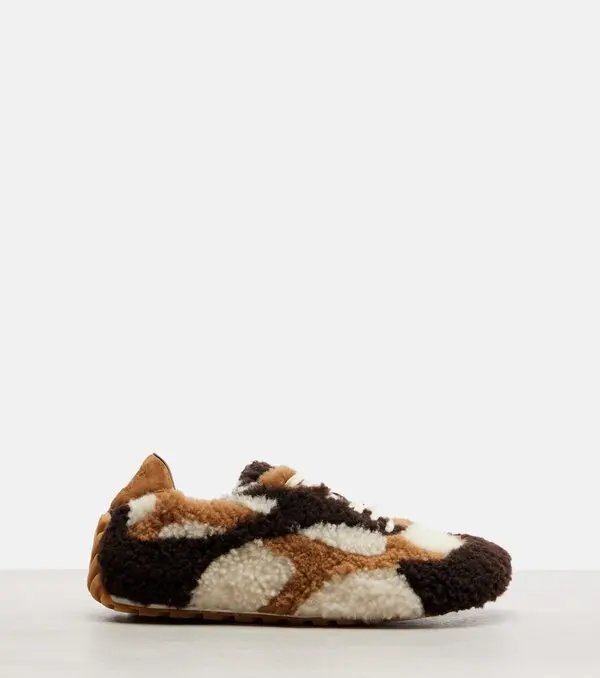 Bottega Veneta Orbit Flash Wool Sneakers - Brown