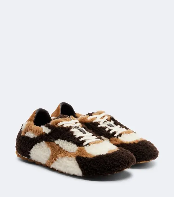Bottega Veneta Orbit Flash Wool Sneakers - Brown