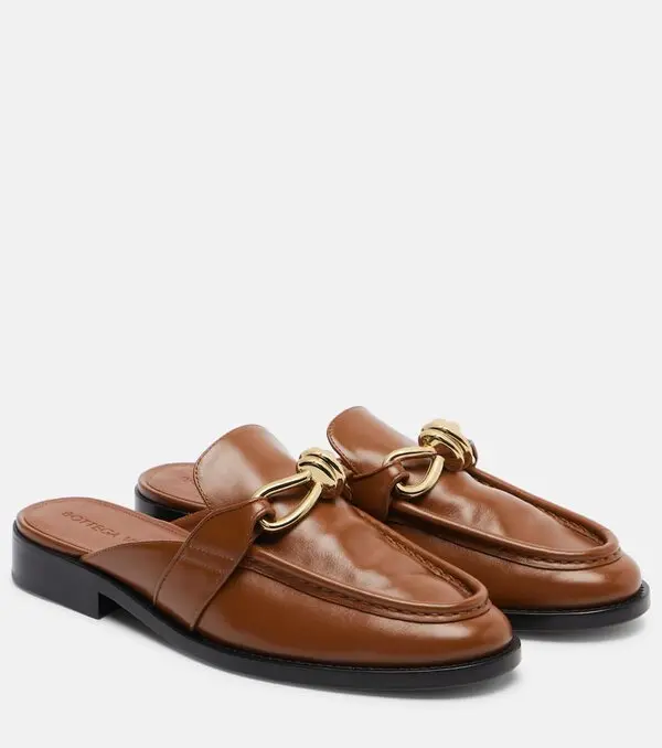 Bottega Veneta Astaire Knot Leather Mules