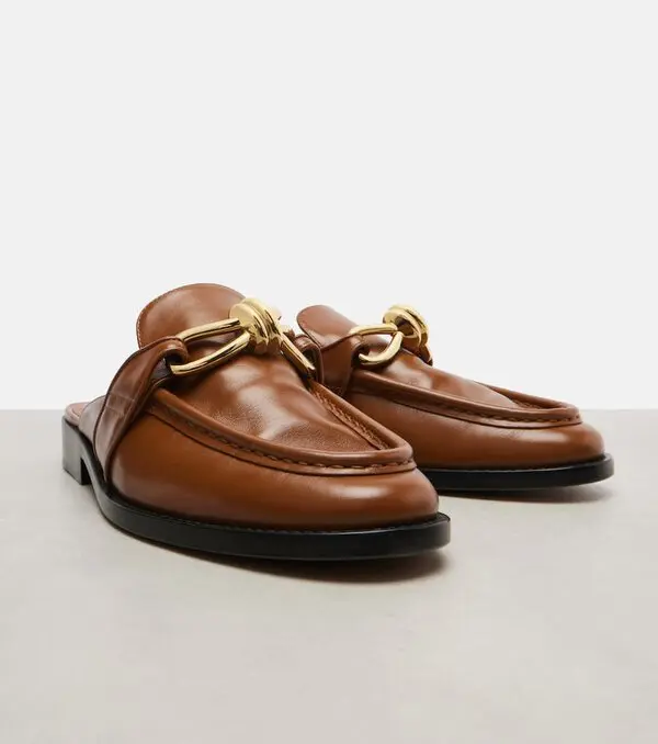 Bottega Veneta Astaire Knot Leather Mules