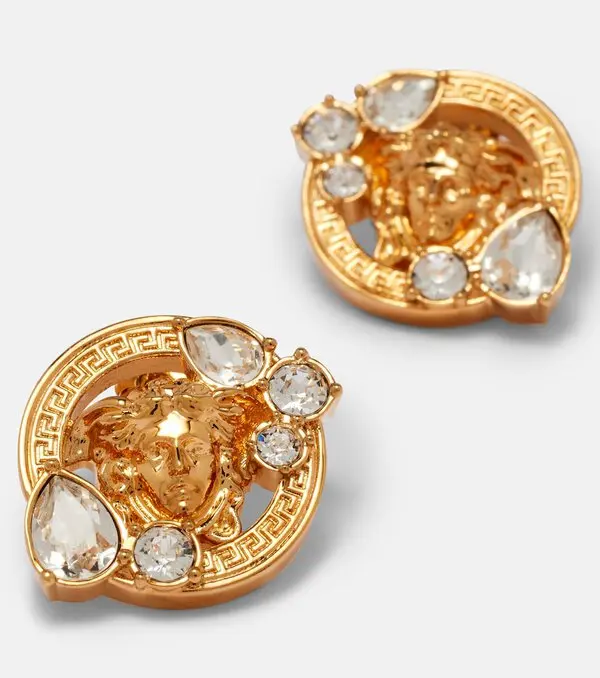Versace Medusa Crystal-embellished Earrings