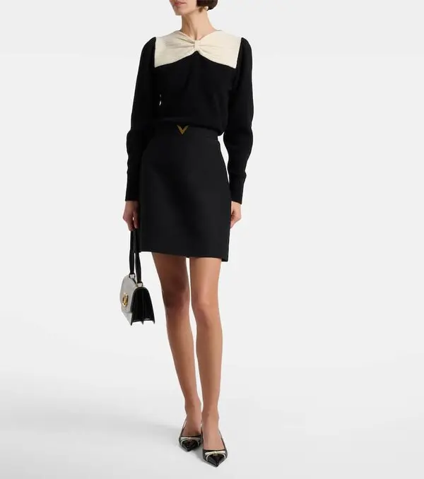 Valentino Garavani Bepointy Leather Slingback Pumps