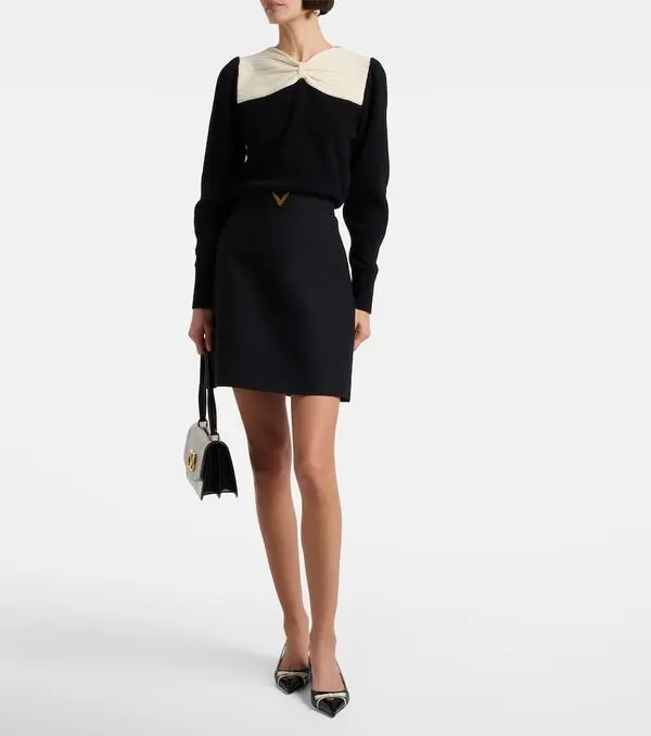 Valentino Garavani Bepointy Leather Slingback Pumps