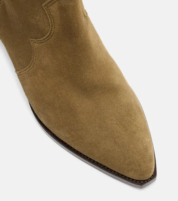 Isabel Marant Étoile Suede Cowboy Boots - Brown