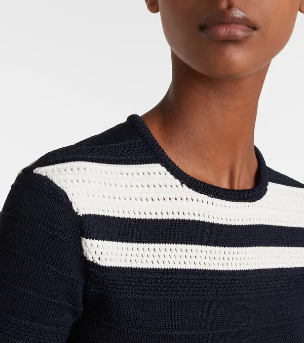 Ralph Lauren Knitted Striped Crop Top