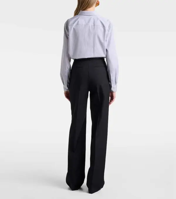 Saint Laurent Mid-rise Wool Straight Pants