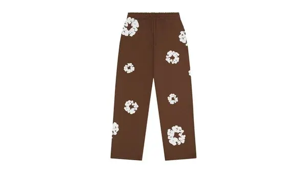 DENIM TEARS Cotton Wreath Baggy Sweatpants - Brown