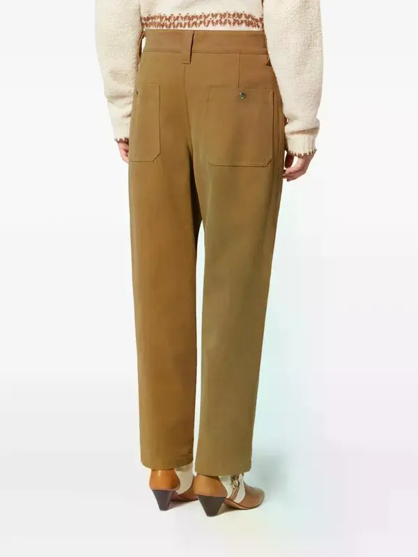 MARANT ETOILE Opalyna Button Trousers - Brown
