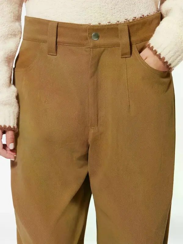 MARANT ETOILE Opalyna Button Trousers - Brown