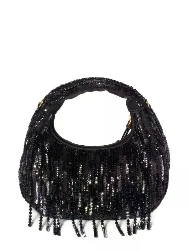 Miu Miu Mini Wander Wicker Shoulder Bag - Black | Editorialist