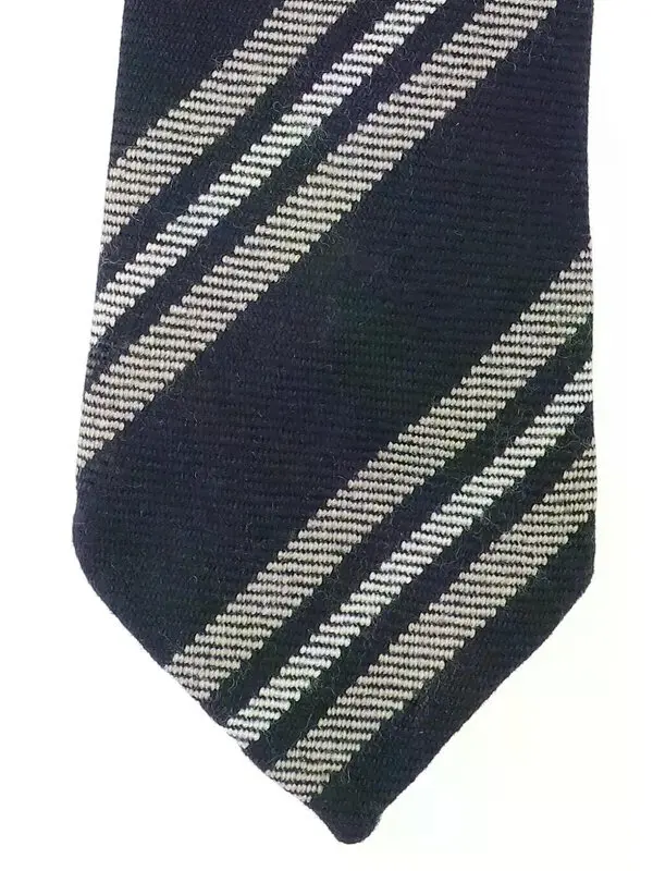 FINAMORE 1925 Striped Neck Tie - Blue