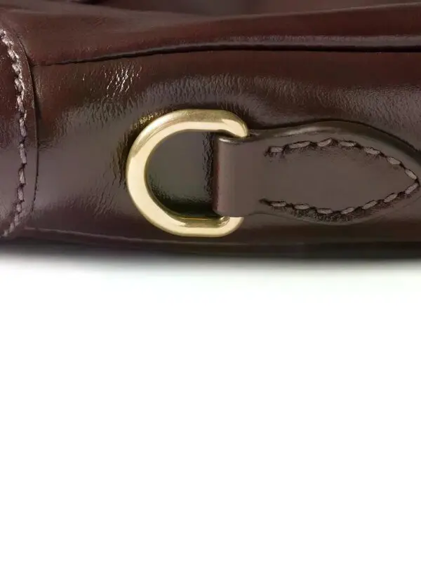 Miu Miu Ivy Leather Tote Bag - Brown