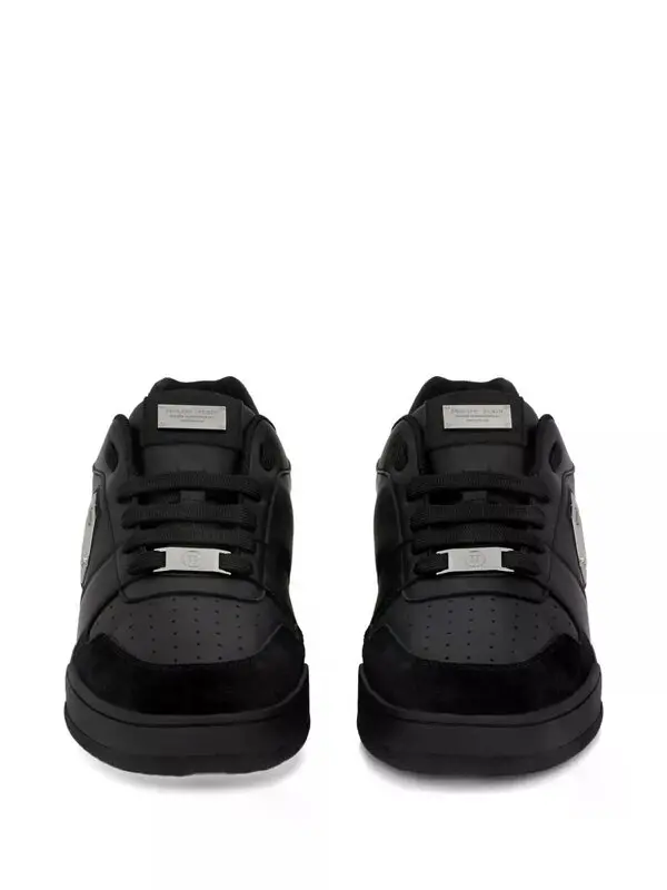 Philipp Plein P-force Leather Sneakers - Black
