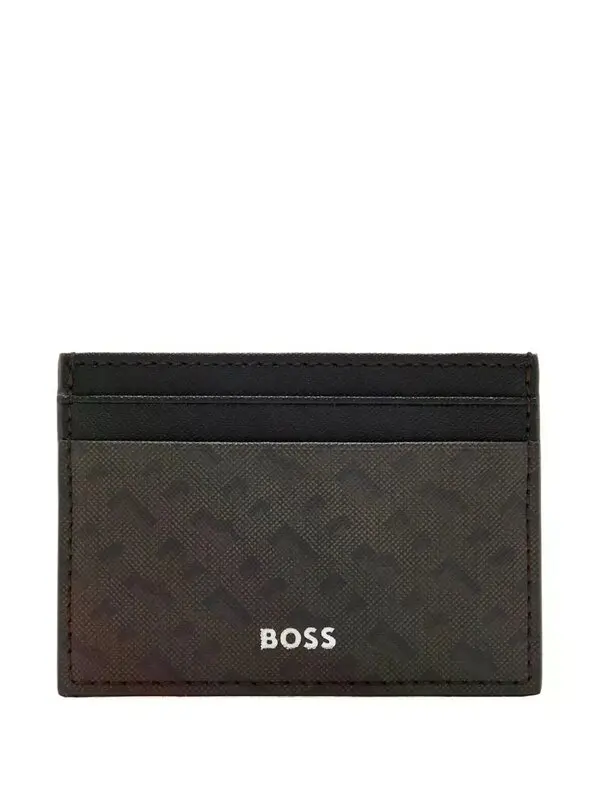 BOSS Emed-logo Cardholder - Brown
