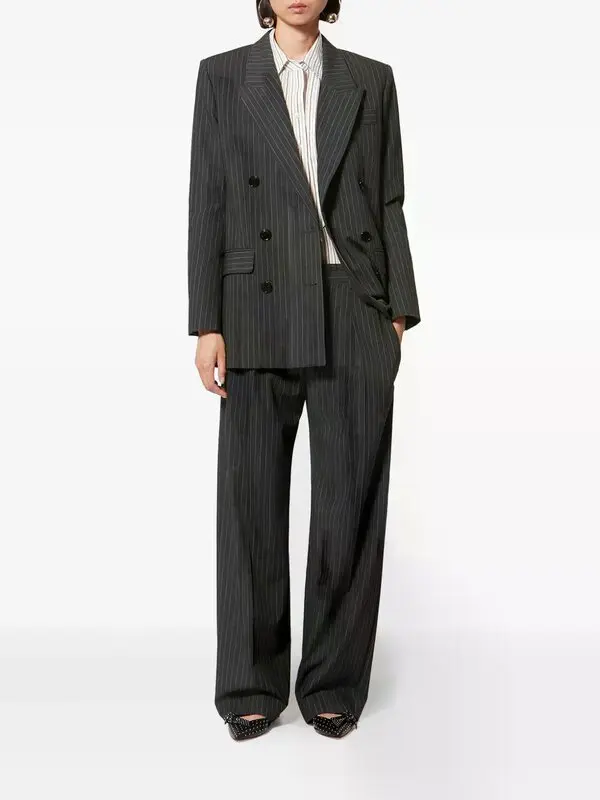 Isabel Marant Étoile Lisetta Pinstripe Trousers - Grey
