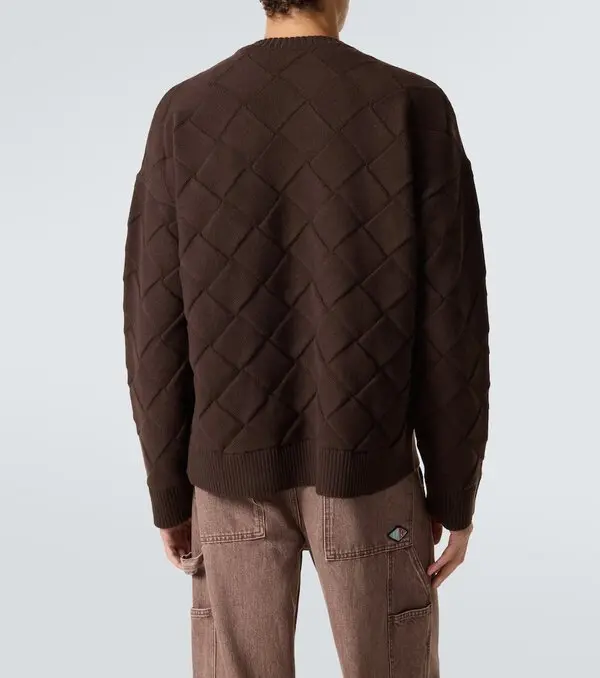 Bottega Veneta Intrecciato Wool-blend Crewneck Sweater
