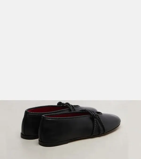 Bottega Veneta Leather Knot Ballet Flats
