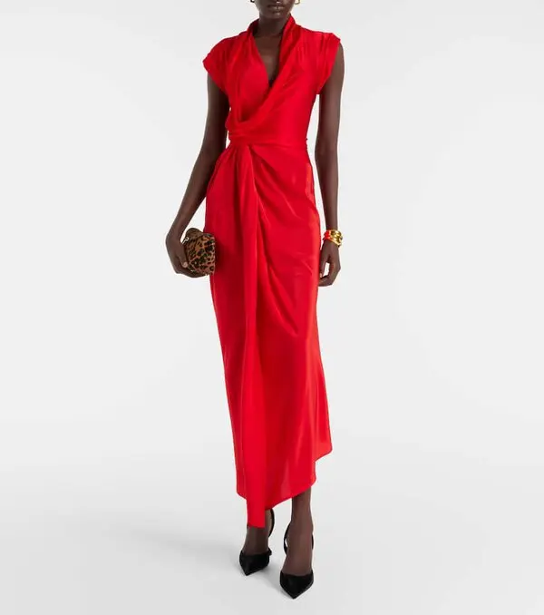 Amina Muaddi Holli 95 Velvet Slingback Pumps