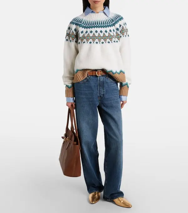 FRAME X Amelia Gray Detour High-rise Wide-leg Jeans