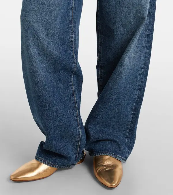 FRAME X Amelia Gray Detour High-rise Wide-leg Jeans