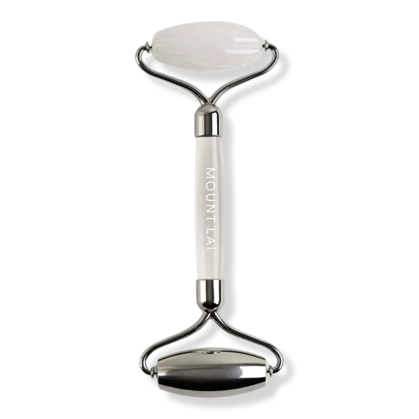 MOUNT LAI Vitality Qi White Jade & Stainless Steel Dual-action Facial Roller - One-color