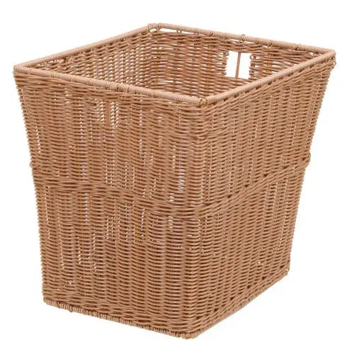 KAPLAN EARLY LEARNING COMPANY Washable Wicker Basketlarge - Brown