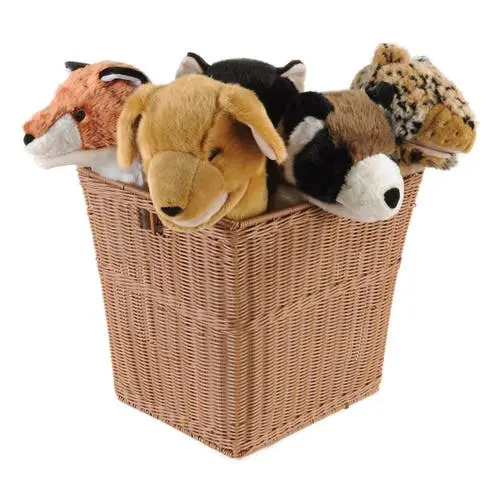 KAPLAN EARLY LEARNING COMPANY Washable Wicker Basketlarge
