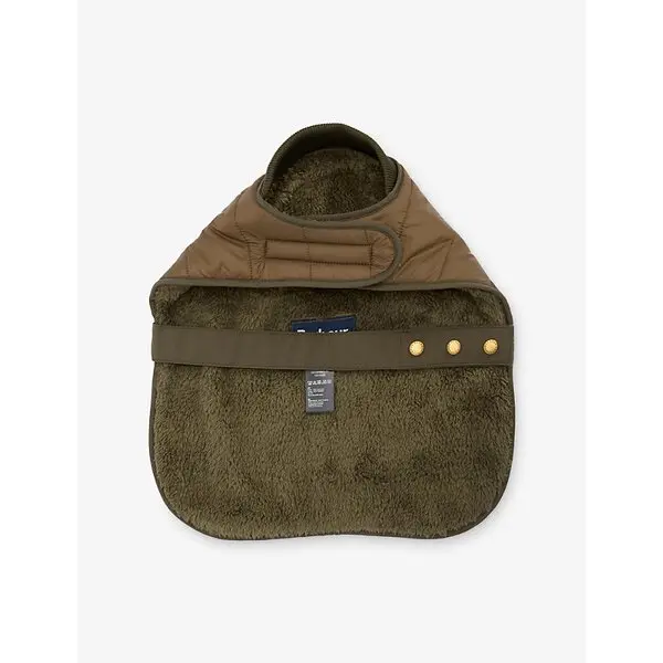 Barbour Brampton Quilted Shell Dog Coat - Olive Khaki