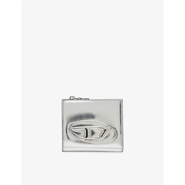 DIESEL® 1dr Bi Fold Zip Mirrored-leather Wallet - H0535