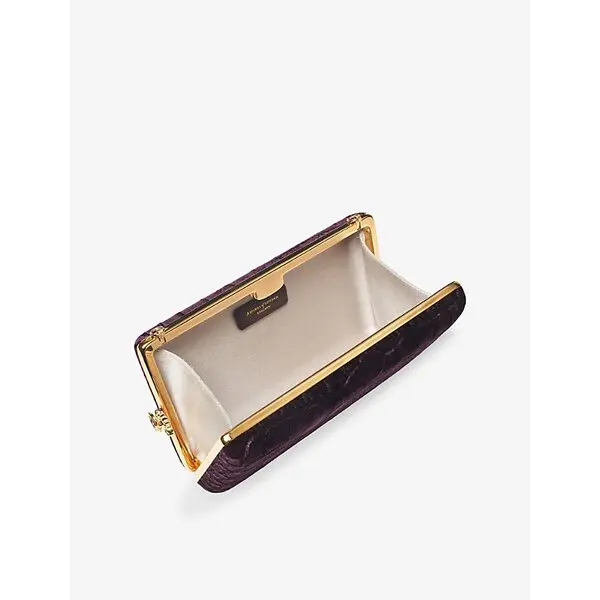 ASPINAL OF LONDON Paloma Crocodile-embossed Resin Clutch