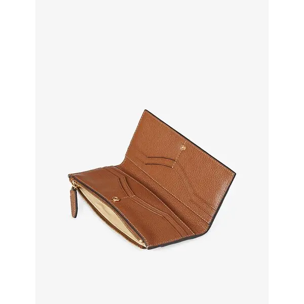 ASPINAL OF LONDON Hudson Large Leather Purse - Tan