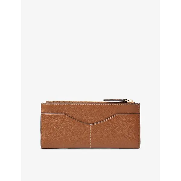 ASPINAL OF LONDON Hudson Large Leather Purse - Tan