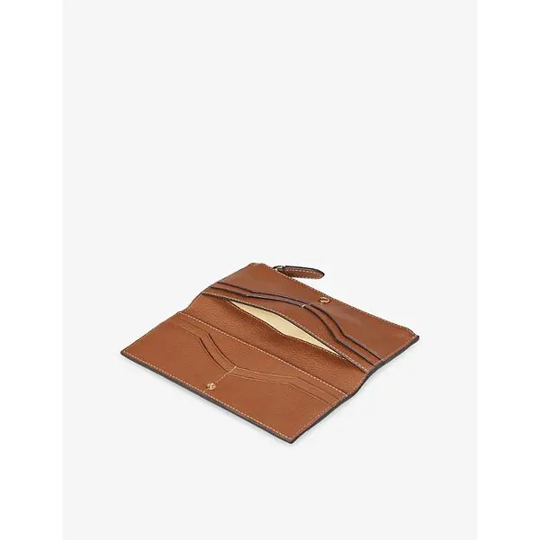 ASPINAL OF LONDON Hudson Large Leather Purse - Tan