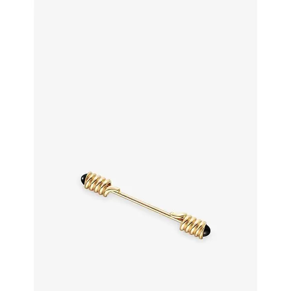 CARTIER 18ct Yellow- Onyx Tie Pin - Gold