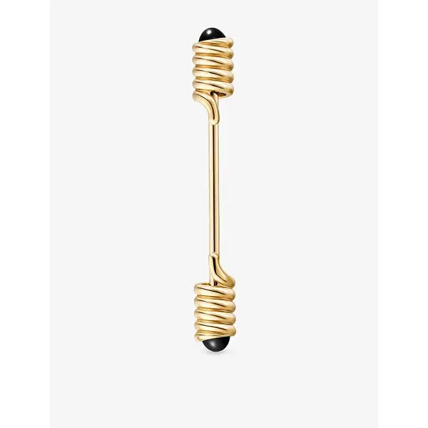 Cartier 18ct Yellow- Onyx Tie Pin