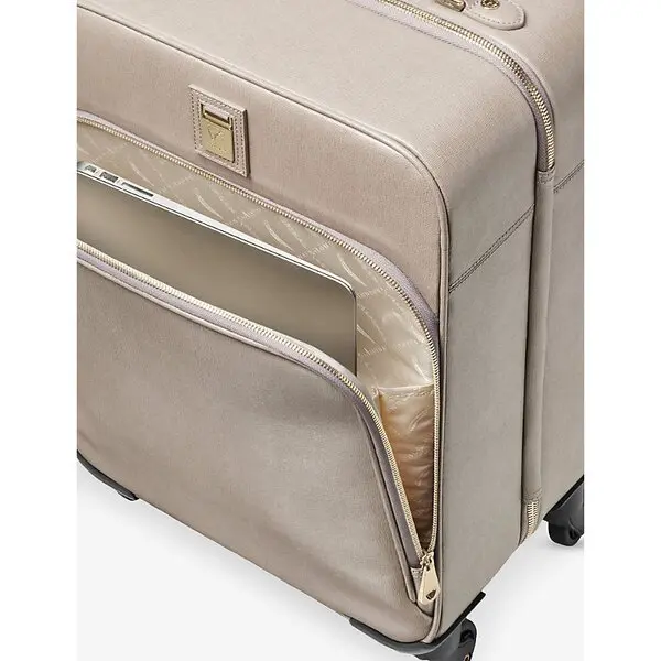 ASPINAL OF LONDON Connaught Cabin Leather Suitcase
