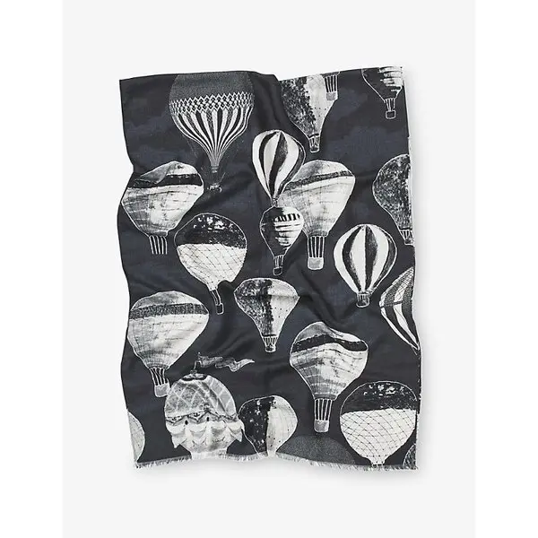 ASPINAL OF LONDON Large Merino-silk Blend Scarf