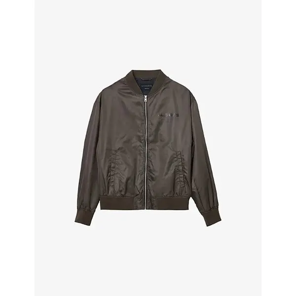 ALLSAINTS Relaxed-fit Shell Bomber Jacket - Dull Khaki