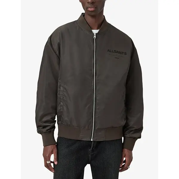 ALLSAINTS Relaxed-fit Shell Bomber Jacket - Dull Khaki