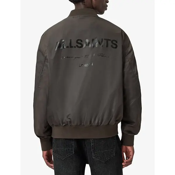 ALLSAINTS Relaxed-fit Shell Bomber Jacket - Dull Khaki