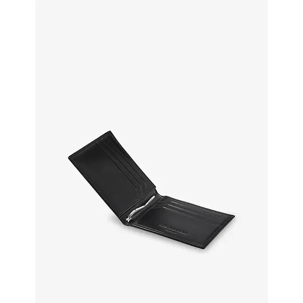 ASPINAL OF LONDON Billfold Logo-embossed Leather Wallet - Black