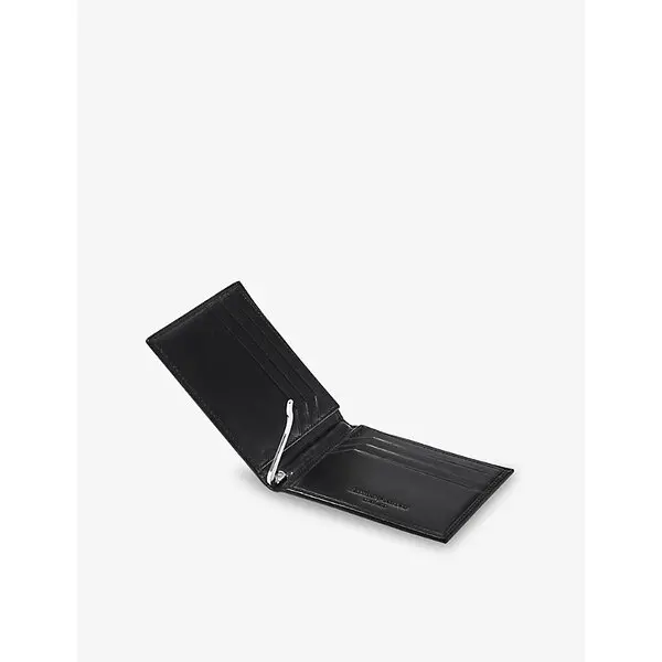 ASPINAL OF LONDON Billfold Logo-embossed Leather Wallet - Black