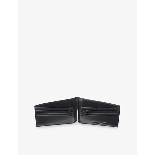ASPINAL OF LONDON Billfold Logo-embossed Leather Wallet - Black