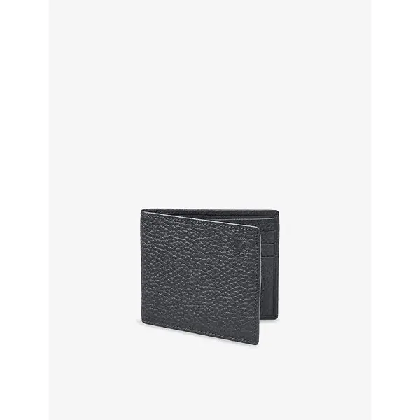 ASPINAL OF LONDON Billfold Logo-embossed Leather Wallet - Navy