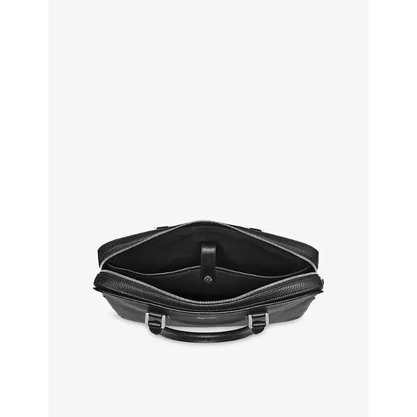 ASPINAL OF LONDON Mount Street Leather Laptop Bag - Black