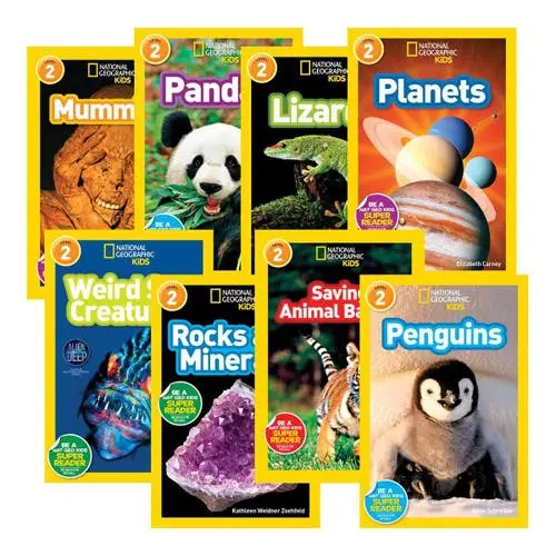 KAPLAN EARLY LEARNING COMPANY National Geographic Nonfiction Bookslevel 2set Of 8 - Multicolor