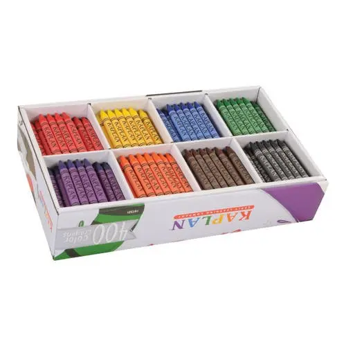 KAPLAN EARLY LEARNING COMPANY Large Crayons Class Pack400 Per Box