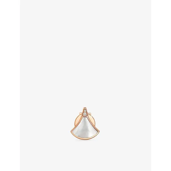 BVLGARI Divas' Dream Mother-of-pearl Stud Earring - Rose Gold